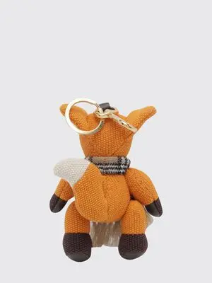 Burberry Animal-shaped Vintage Check Cotton Keyring - Orange