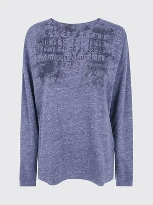 MAISON MARGIELA Long-sleeved Cotton T-shirt With Abstract Print And Logo