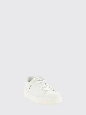Balmain B-court Bicolour Smooth Calf Leather Trainers - White 1
