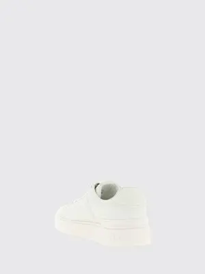 Balmain B-court Bicolour Smooth Calf Leather Trainers - White 1