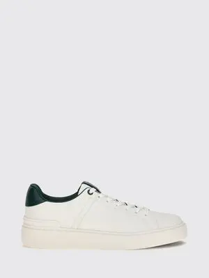 Balmain B-court Bicolour Smooth Calf Leather Trainers