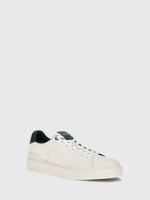 Balmain B-court Bicolour Smooth Calf Leather Trainers