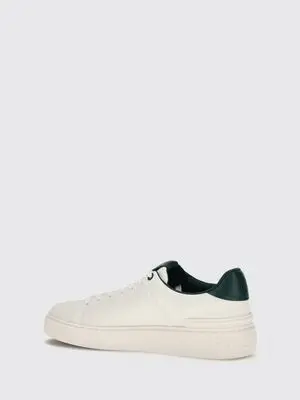 Balmain B-court Bicolour Smooth Calf Leather Trainers