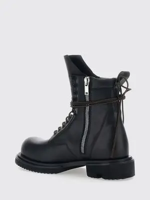 Rick Owens Lace-up Combat Boots
