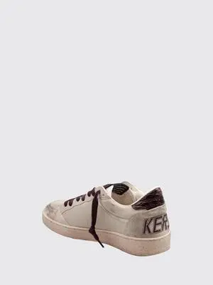 GOLDEN GOOSE Ball Star Calfskin Trainers With Worn-out Effect