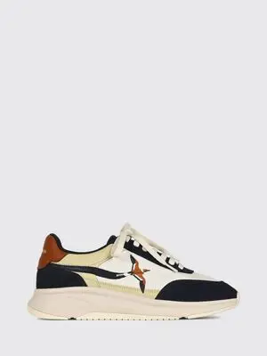 Axel Arigato Genesis Neo Bird Leather And Mesh Trainers With Graphic Print
