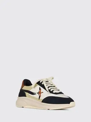 Axel Arigato Genesis Neo Bird Leather And Mesh Trainers With Graphic Print
