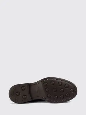 DOUCAL'S Smooth Calfskin Leather Derby Shoes - Dark