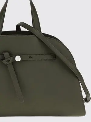 Tory Burch Romy Grained Leather Handbag With Double T Logo And Shoulder Strap - Green