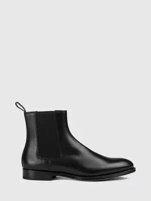 DOUCAL'S Smooth Calfskin Chelsea Boots With Leather Sole - Black