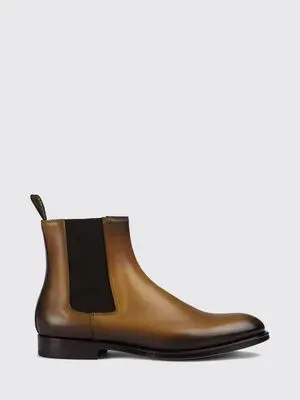 DOUCAL'S Smooth Calfskin Chelsea Boots With Leather Sole - Brown