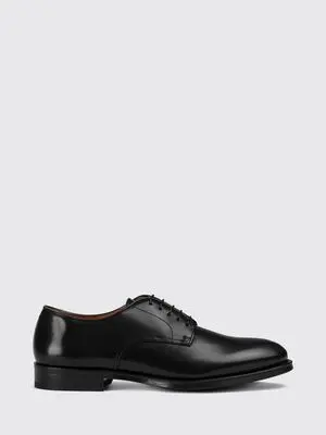 DOUCAL'S Smooth Calfskin Leather Derby Shoes - Black