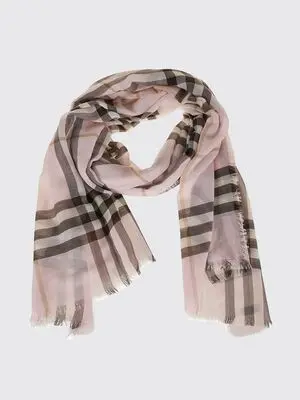 Burberry Vintage Check Wool Scarf With Fringed Edges
