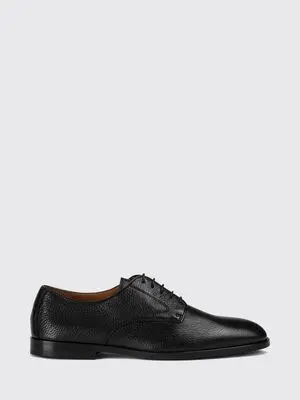 DOUCAL'S Classic Deer Leather Derby Shoes - Black