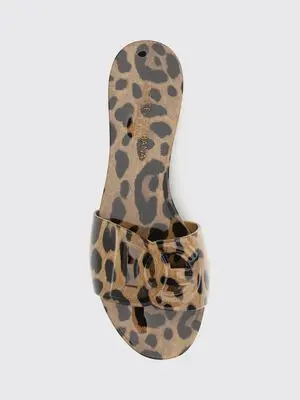 Dolce & Gabbana Leopard Print Slide Sandals