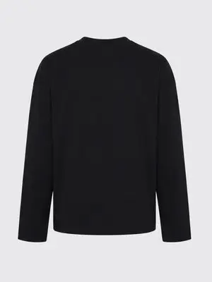 JIL SANDER Long-sleeved Cotton T-shirt With Contrast Logo