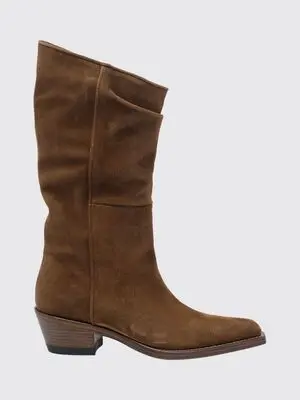 Khaite Mid Calf Boots - Burnt