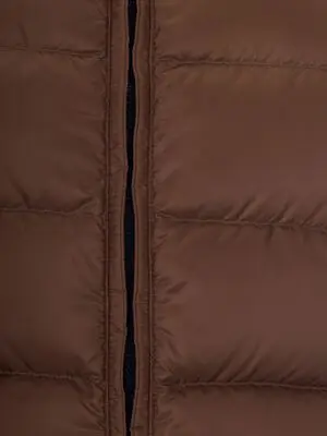 Max Mara Water-repellent Quilted Nylon Padded Gilet With High Neck