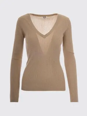 Liu Jo Ribbed Knit V-neck Sweater