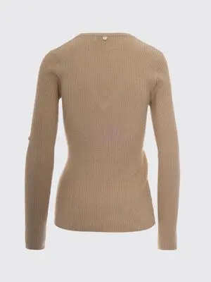 Liu Jo Ribbed Knit V-neck Sweater