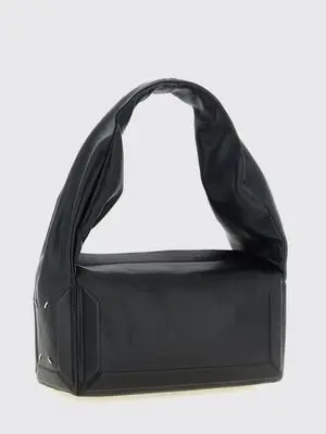 MAISON MARGIELA Small East West Tumbled Lambskin Shoulder Bag - Black