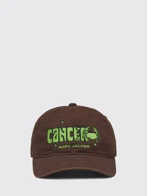 Marc Jacobs Cancer Cotton Baseball Cap With Embroidered Slogan Green