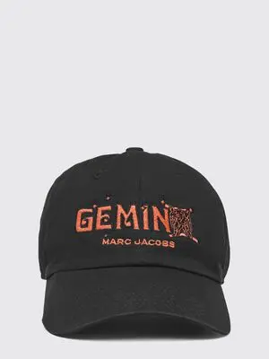 Marc Jacobs Cancer Cotton Baseball Cap With Embroidered Slogan - Orange