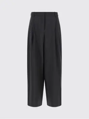 Max Mara High-waisted Wide-leg Wool Trousers - Charcoal