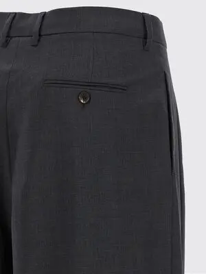 Max Mara High-waisted Wide-leg Wool Trousers - Charcoal