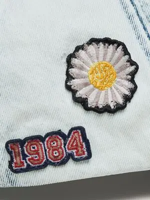 Marc Jacobs Cotton Denim Baseball Cap With Embroidered Logo