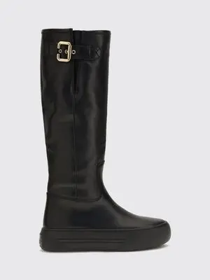 Chloé Knee High Boots With Buckle Detailing