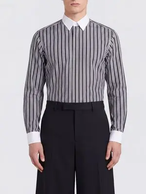 TOM FORD Striped Cotton Poplin Evening Shirt With Concealed Placket