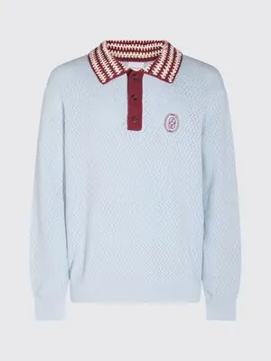 Drole De Monsieur Textured Polo Sweater