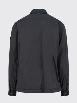 Stone Island Crinkle Reps Ny Recycled Nylon Shirt Jacket - Black