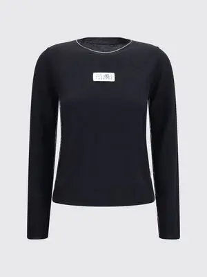 MAISON MARGIELA Ribbed Crew Neck Sweater - Black