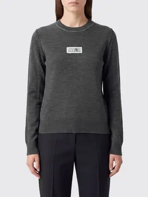 MAISON MARGIELA Ribbed Crew Neck Sweater - Blue