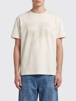 MAISON MARGIELA Graphic Logo Print Cotton Crewneck T-shirt White
