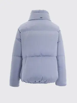 Herno Short Water-repellent Nylon Down Jacket With Funnel Neck And Hem Drawstring
