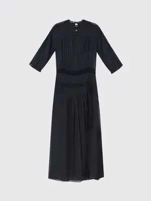 Isabel Marant Étoile Flared Midi Dress With Lace Inserts