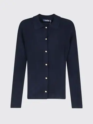 Max Mara Slim Fit Polo Jumper In Pure Virgin Wool - Blue