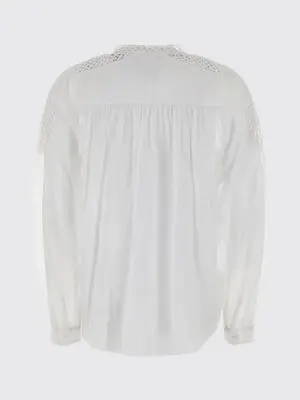 Isabel Marant Étoile Macramé Insert Linen Blend Shirt - White