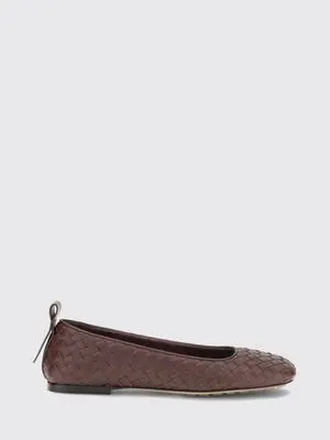 Bottega Veneta Woven Leather Ballet Flats - Brown