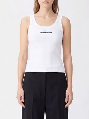 Casablanca Ribbed Tank Top
