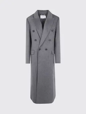 Victoria Beckham Double-breasted Long Coat In Wool And Cashmere