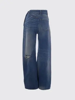 MAISON MARGIELA High-waisted Wide Leg Jeans In Worn-effect Denim