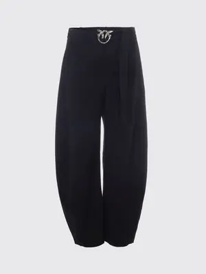 Pinko Tailored Belted Wide Leg Pants - Black