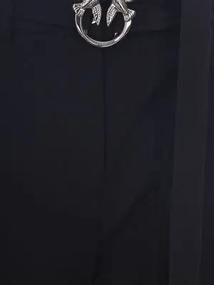 Pinko Tailored Belted Wide Leg Pants - Black