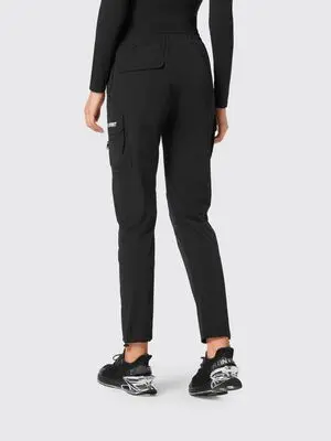 PLEIN SPORT High-waisted Slim Fit Technical Fabric Cargo Trousers