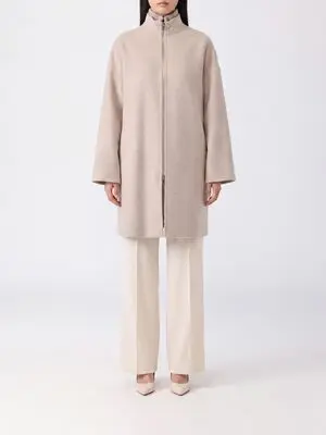 Fabiana Filippi Zip Up Coat - Beige