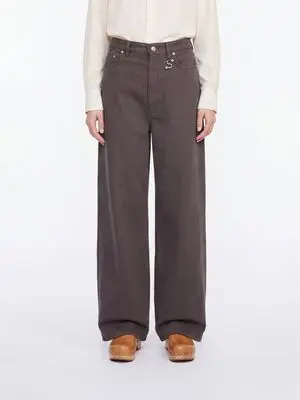Sportmax Mid-rise Wide-leg Cotton Denim Jeans